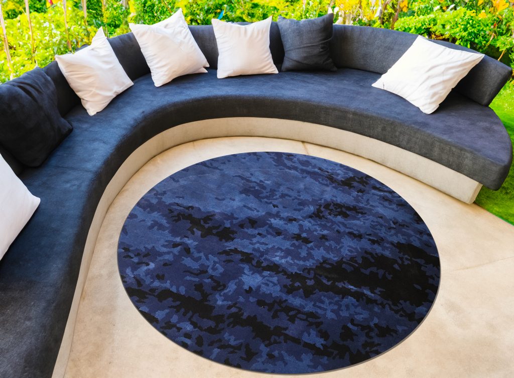 Navy Pulse - Buy premium luxurious rugs online - The Weaver