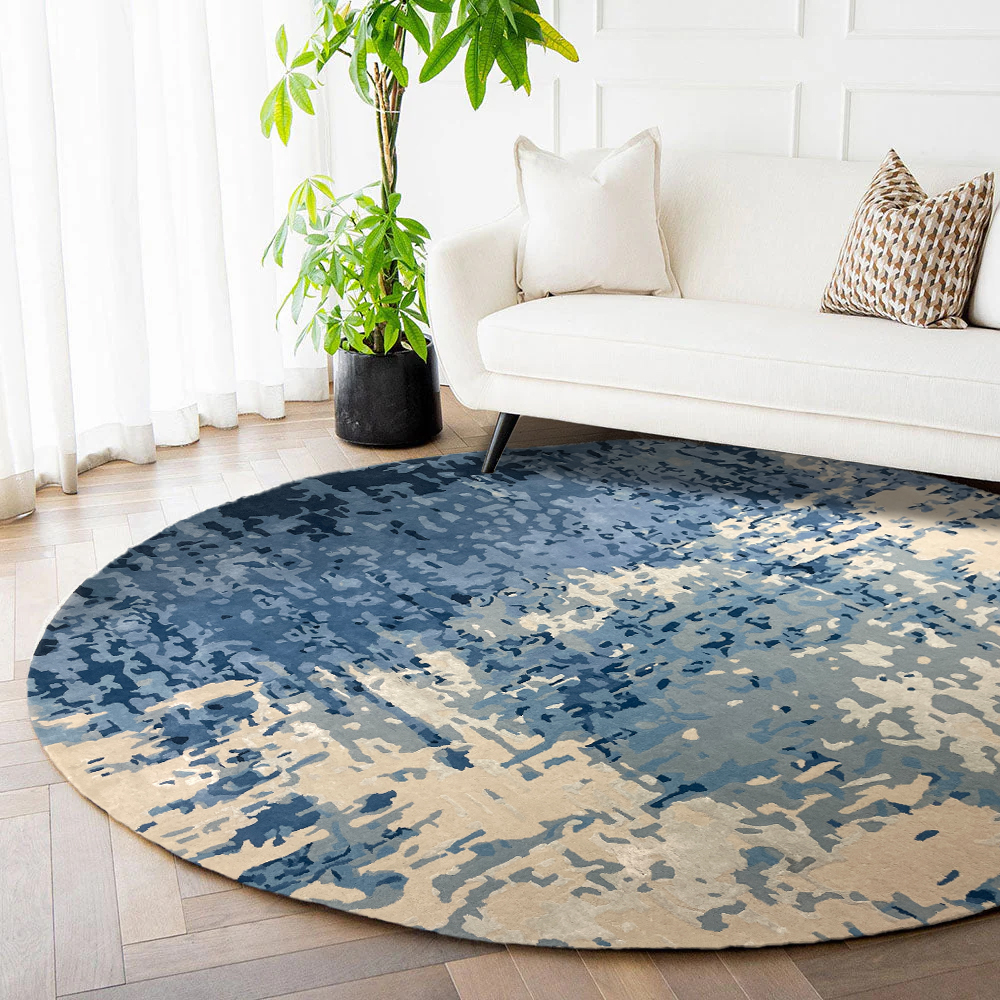Aqua Camouflage - Buy premium luxurious rugs online - The Weaver