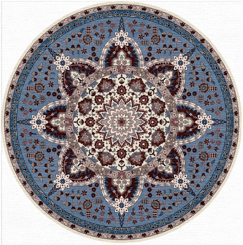 Floral Emblem - Buy premium luxurious rugs online - The Weaver